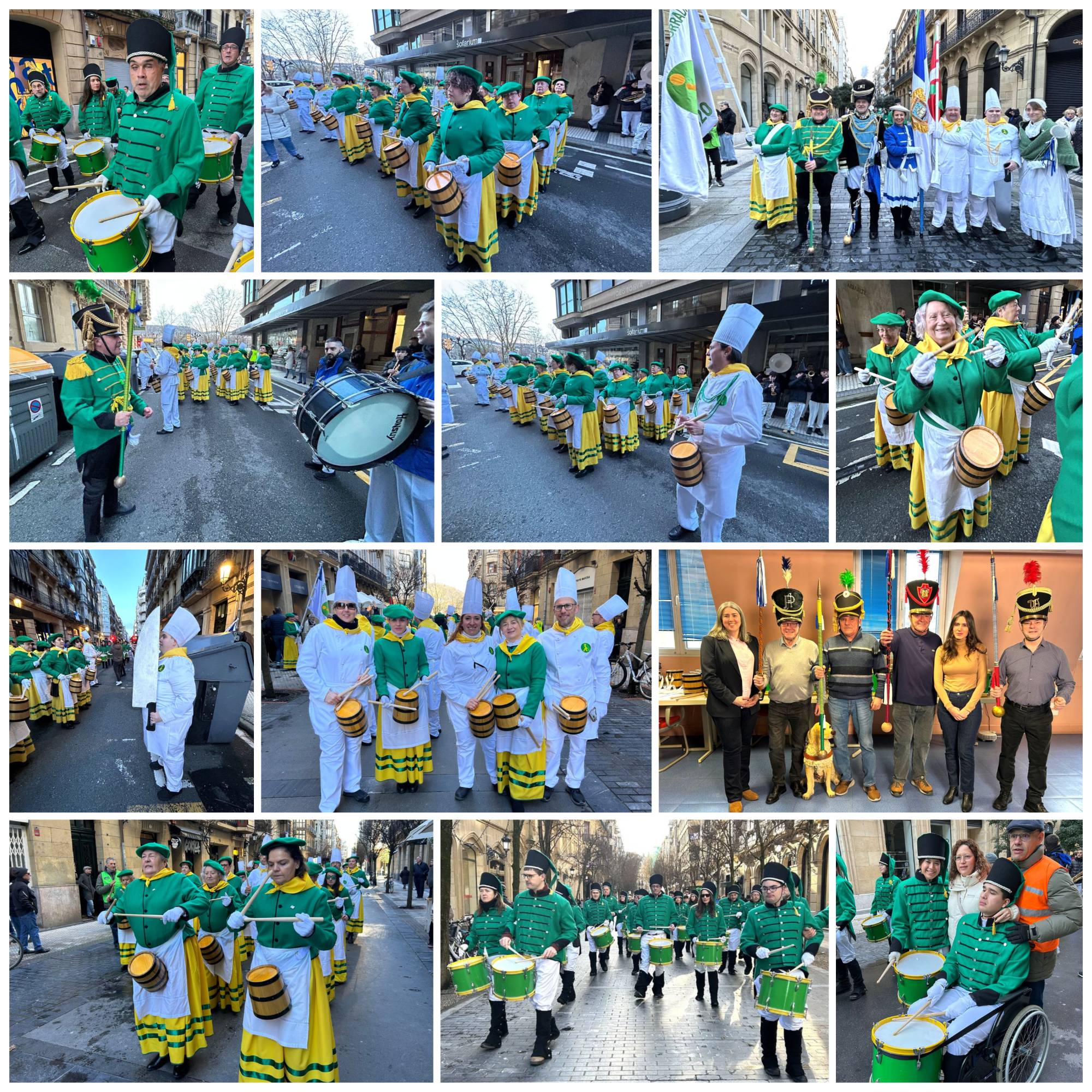 Nº 363 - Redoble de Hamaika Danborrada de la ONCE en las calles de San ...